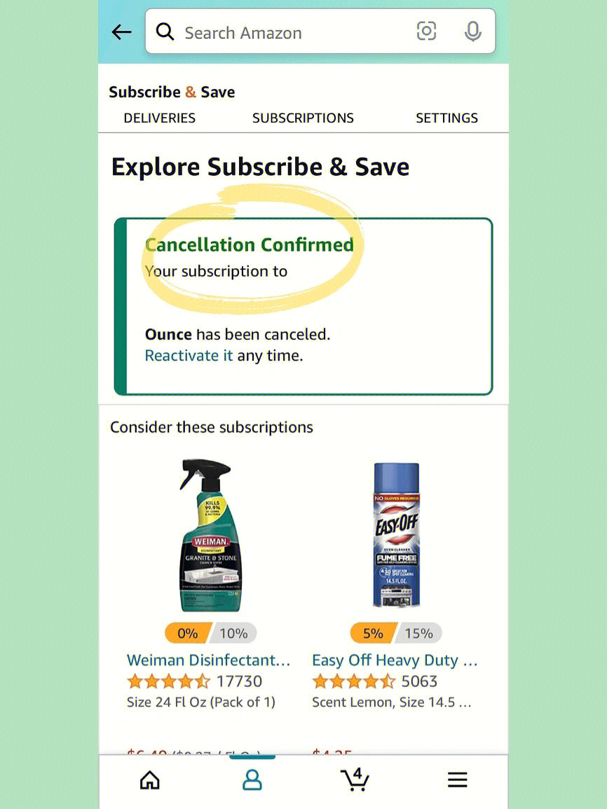 如何取消亚马逊Amazon自动续订商品(how to cancel Subscribe&Save) - 生活在美国