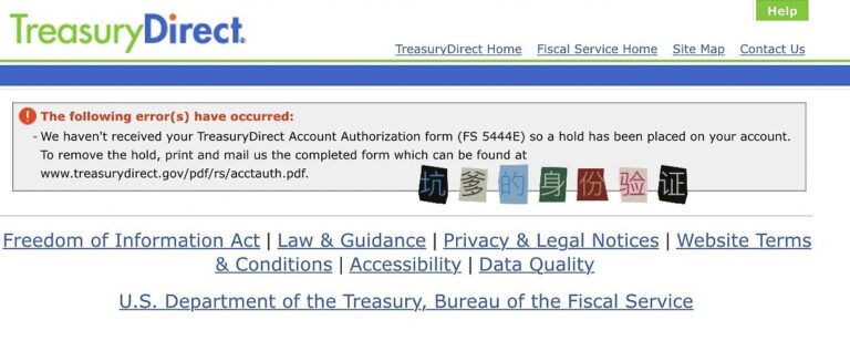 如何在treasurydirect注册开户购买美债及如何处理身份/银行信息验证错误 - 生活在美国